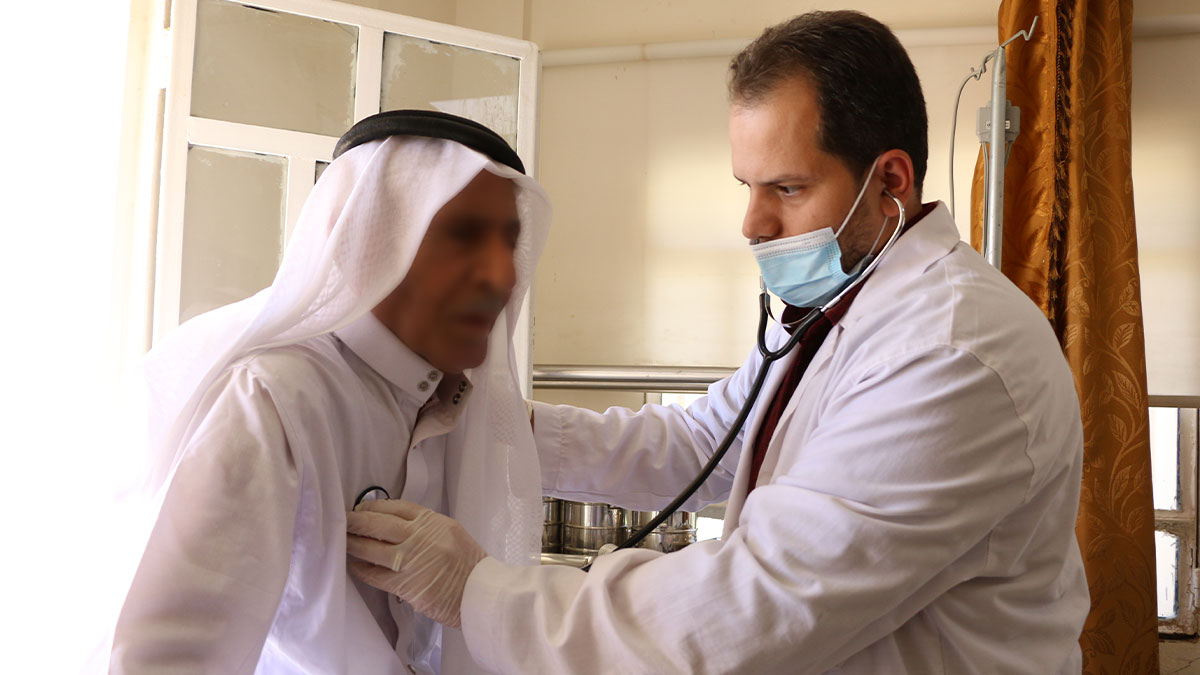 The patient, Ali Al-Daher, visited the health center in the district of ...